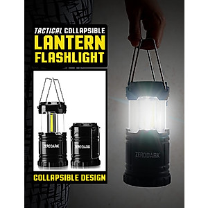 ZeroDark Flashlights Headlamp Lantern 3-Piece Set, Flashlight + Head Lamp + Camping Lantern Battery Powered LED High Lumens Camping Lights flashlights for Emergencies