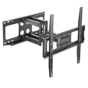 Premium Mount - Heavy Duty Dual Arm Articulating TV Wall Mount Bracket for TCL 40" S Class 1080P FHD LED Smart TV with ROKU TV - 40S310R Tilt & Swivel with Reduced Glare - Buy Smart!