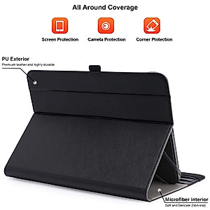GoodCase 9-10.9 Inch Universal Tablet Case, Protective Cover Stand Folio Case for 9" - 10.9" Inch Android Touchscreen Tablet, with 360 Degree Rotatable Kickstand and Multiple Viewing Angles (Black)