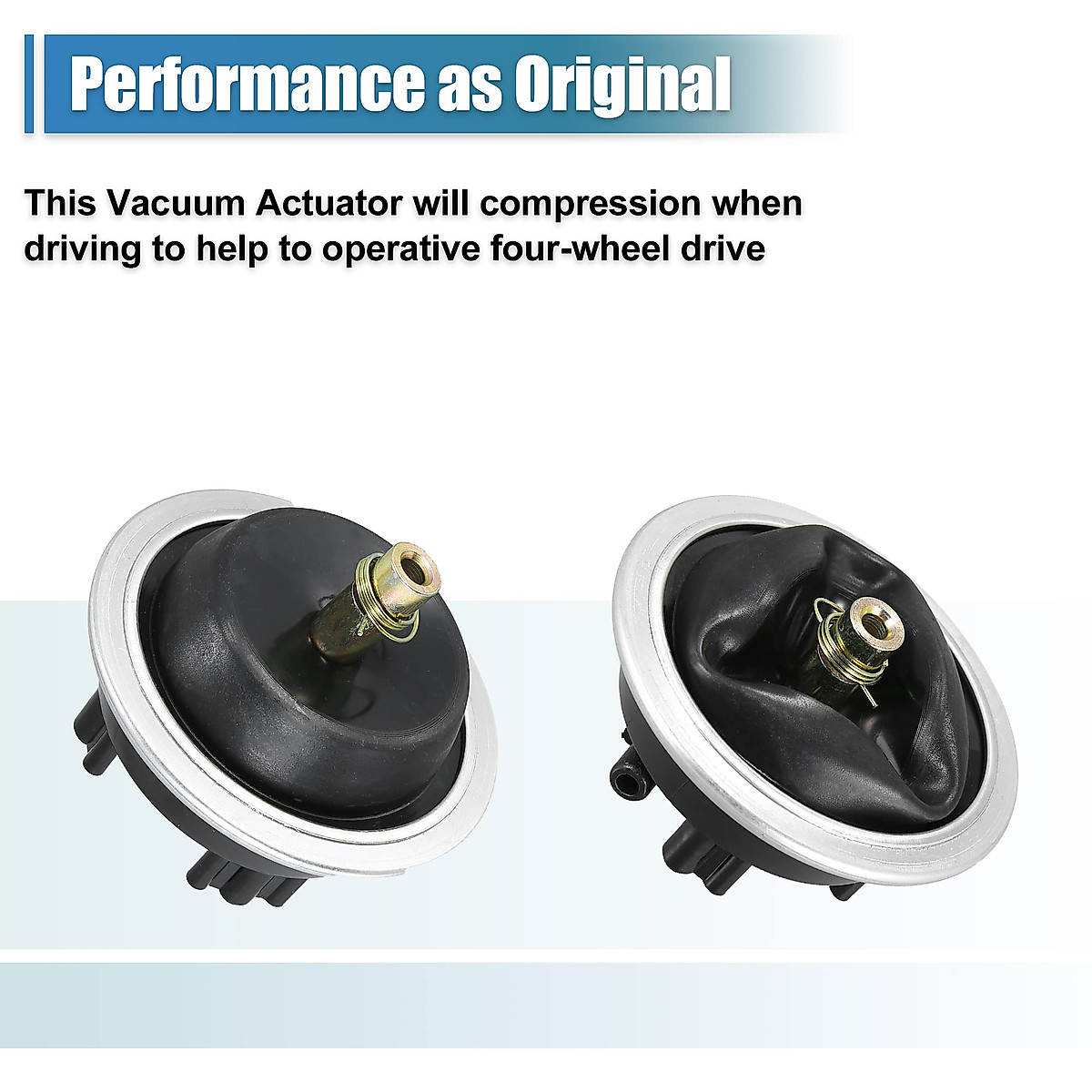 X AUTOHAUX 4-Wheel Drive 4WD Front Differential Vacuum Actuator 25031740 for Chevrolet S10 Blazer 1983-2005 for GMC S15 Jimmy Sonoma 1983-2004 for Pontiac 6000 1988-1990 Car Vacuum Actuator