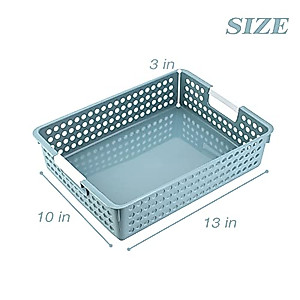 Turn in Trays Classroom, 4Pcs Paper Trays for Classroom, Book Baskets for Library, Drawers, Office, Home
