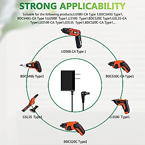 Czepa 9V Charger Compatible with Black and Decker Screwdriver LI2000 LI3100 Cordless Drill Replacement Original Part Number 90593303 & 90593303-01