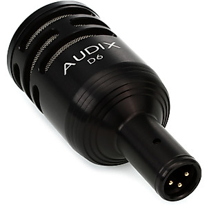 AUDIX D6 Cardioid Dynamic Kick Drum Microphone for Kick Drums and Bass Instruments