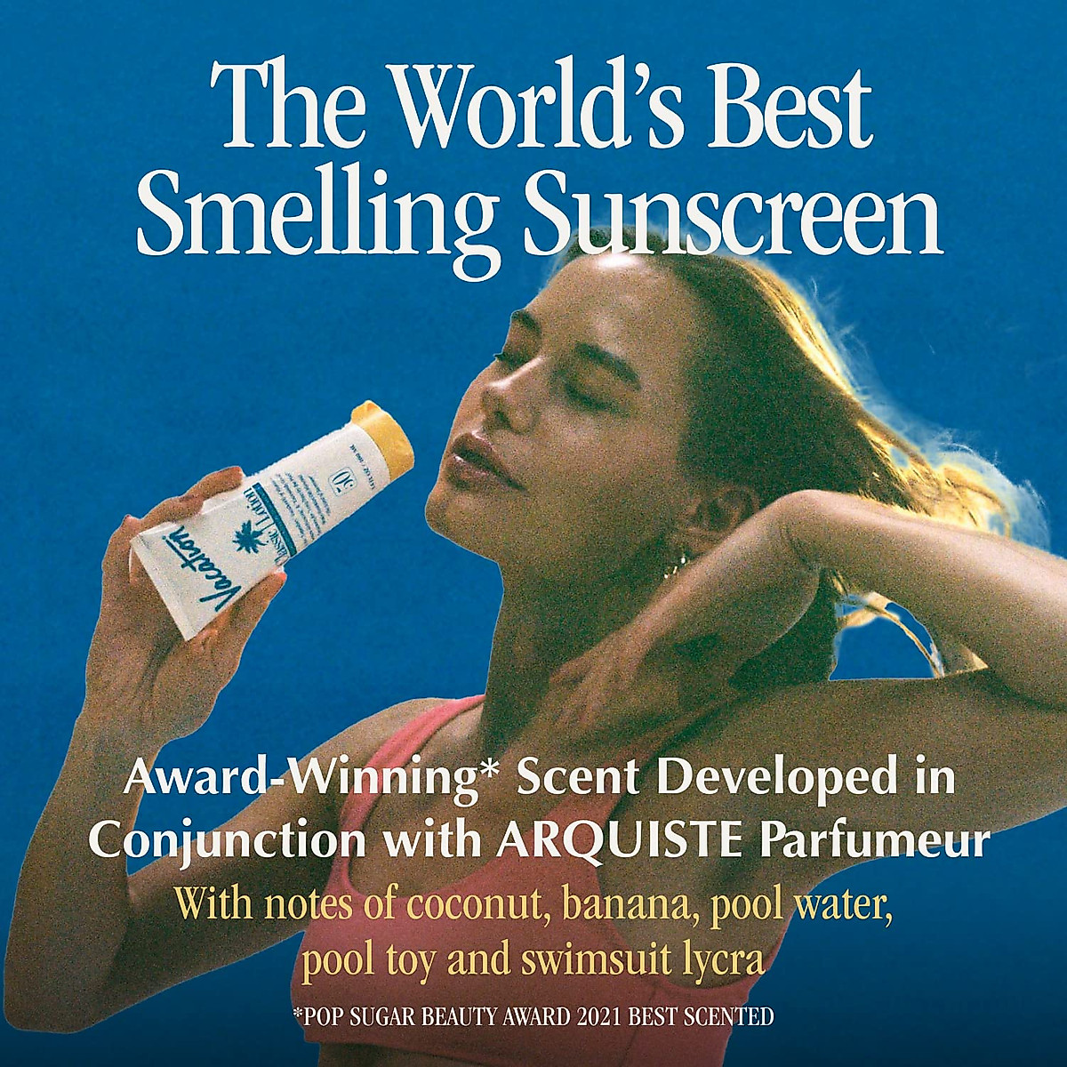 Vacation Classic Sunscreen Lotion SPF 30 + Air Freshener Bundle, Water Resistant Broad Spectrum Sunscreen Sun Block, Vegan Sun Tanning Lotion, Body Lotion with SPF, SPF 30 Sunscreen, 3.4 Fl. Oz.