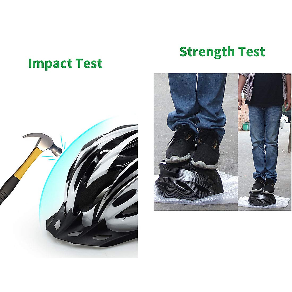 Bike Helmet,Bicycle Helmet Adjustable Size Ultralight Adult Cycling Helmet with Visor, Specialized Cycling Helmet for Men Women ES-022