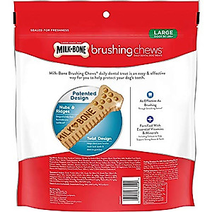 Milk-Bone Brushing Chews Daily Dental Dog Treats Original Large Treats 24.2 Ounces
