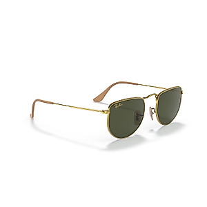Ray-Ban RB3958 Elon Round Sunglasses, Legend Gold/Green, 50 mm