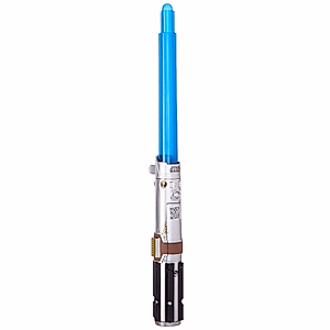 Star Wars Rey Electronic Blue Lightsaber Toy for Ages 6 & Up with Lights, Sounds, & Phrases Plus Access to Training Videos