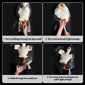 Tcwlyfc Big Clear Balloons for Stuffing- 15Pack 26inch Wide Mouth Bobo Balloons for Stuffing, Bulk Transparent Balloons Decor For Valentine's Day, Birthday, Weddings, Baby Showers, Party Decorations