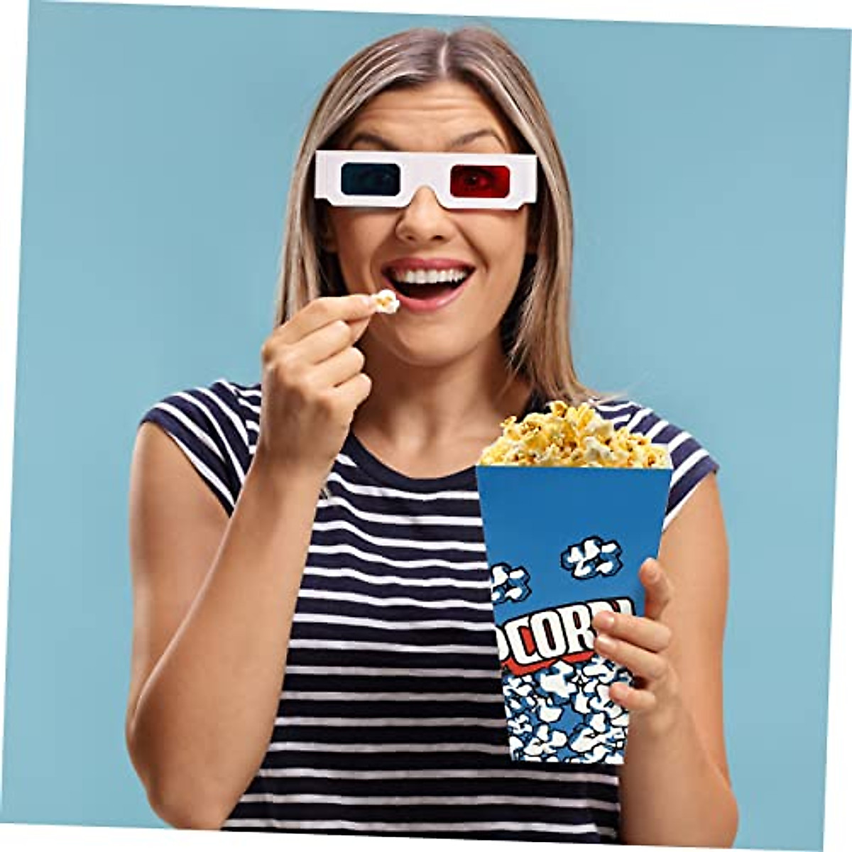 TOYANDONA 100pcs Popcorn Boxes Popcorn Popcorn Box Disposable Containers Food Container Microwave Popcorn Carnival Popcorn Bags Popcorn Container Popcorn Paper Bags Popcorn Boxes for Party