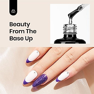 beetles Gel Polish Gel No Wipe Base Coat,15ml for Gel Nail Polish Soak Off Upgraded Formula Long-Lasting DIY Home and Nail Salon