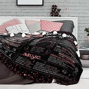 YDHCTKYG 14 Year Old Girl Gift Ideas 14th Birthday Decorations for Girls Happy Birthday Gifts for Teen Girls Daughter Sister Flannel Fleece Throw Blanket Back in 2010-60x50 Inch - Rose Gold