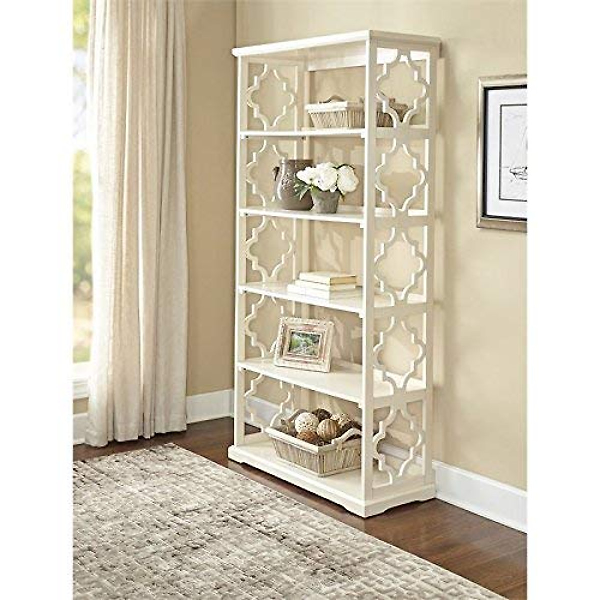 Powell Turner Bookcase, Antique White, — 🛍️ The Retail Market