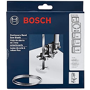 BOSCH BS5912-6W 59-1/2-Inch X 1/4-Inch X 6-Tpi General Purpose Stationary Band Saw Blade