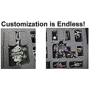 Case Club 134+ Miniature Figurine Hard Shell Carrying Case - Fits Warhammer 40k, DND, Battletech, Citadel & More! This Tabletop Army Travel & Storage Case Will Organize Your D&D and Warhammer Set