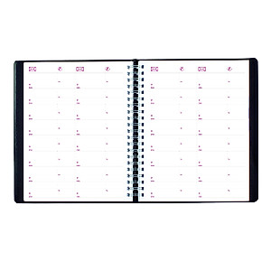 Brownline 2023 Essential Daily Planner, Appointment Book, 12 Months, January to December, Twin-Wire Binding, 11" x 8.5", Black (CB965.BLK-23)
