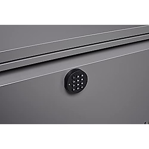 Aybihous3 File Cabinet with Digital Lock, Stainless Steel Full Metal Lateral File Cabinet,Heavy Duty Metal Storage Printer Stand for Home and Office (Black 1 Drawer)