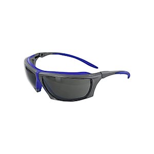MAGID Impact Resistant Anti-Fog Safety Glasses with TPR Cushion, 1 Pair, Shaded Lenses