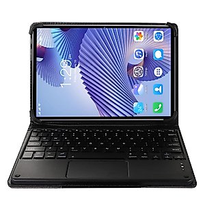 10.1 Inch Tablet for Android 12, FHD 4G LTE Tablet with BT Keyboard Support 8GB RAM 256GB ROM, Octa Core CPU, 2.4G 5G Dual Band WiFi for Gaming (US Plug)