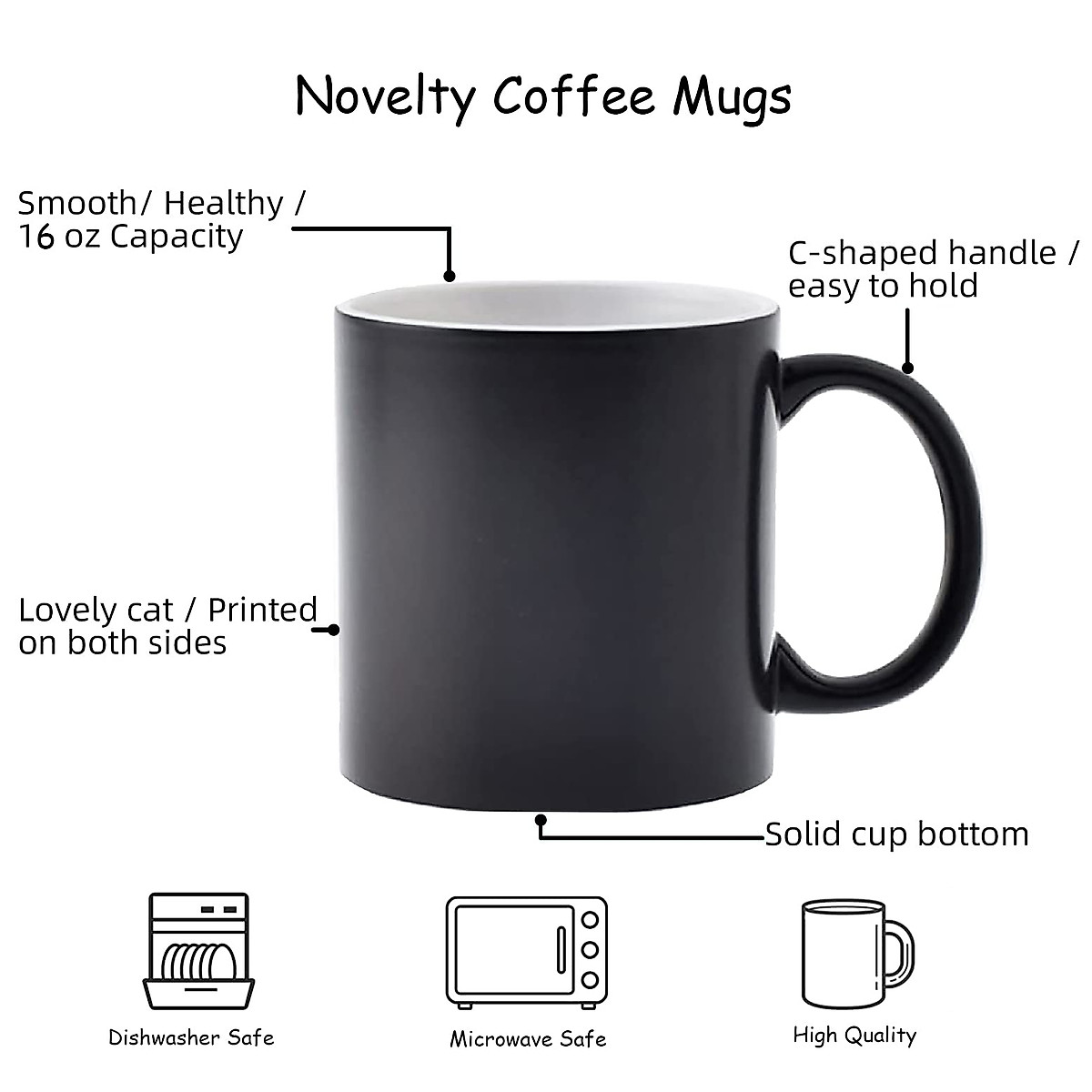 Funny Coffee Mug, Gag Gifts, Barry Wood Mug, Funny Rude Mug, Message Appears as it Heats, Perfect Novelty Gag Gift, Office Joke