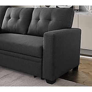 Devion Furniture Russ Sofabed, Dark Gray