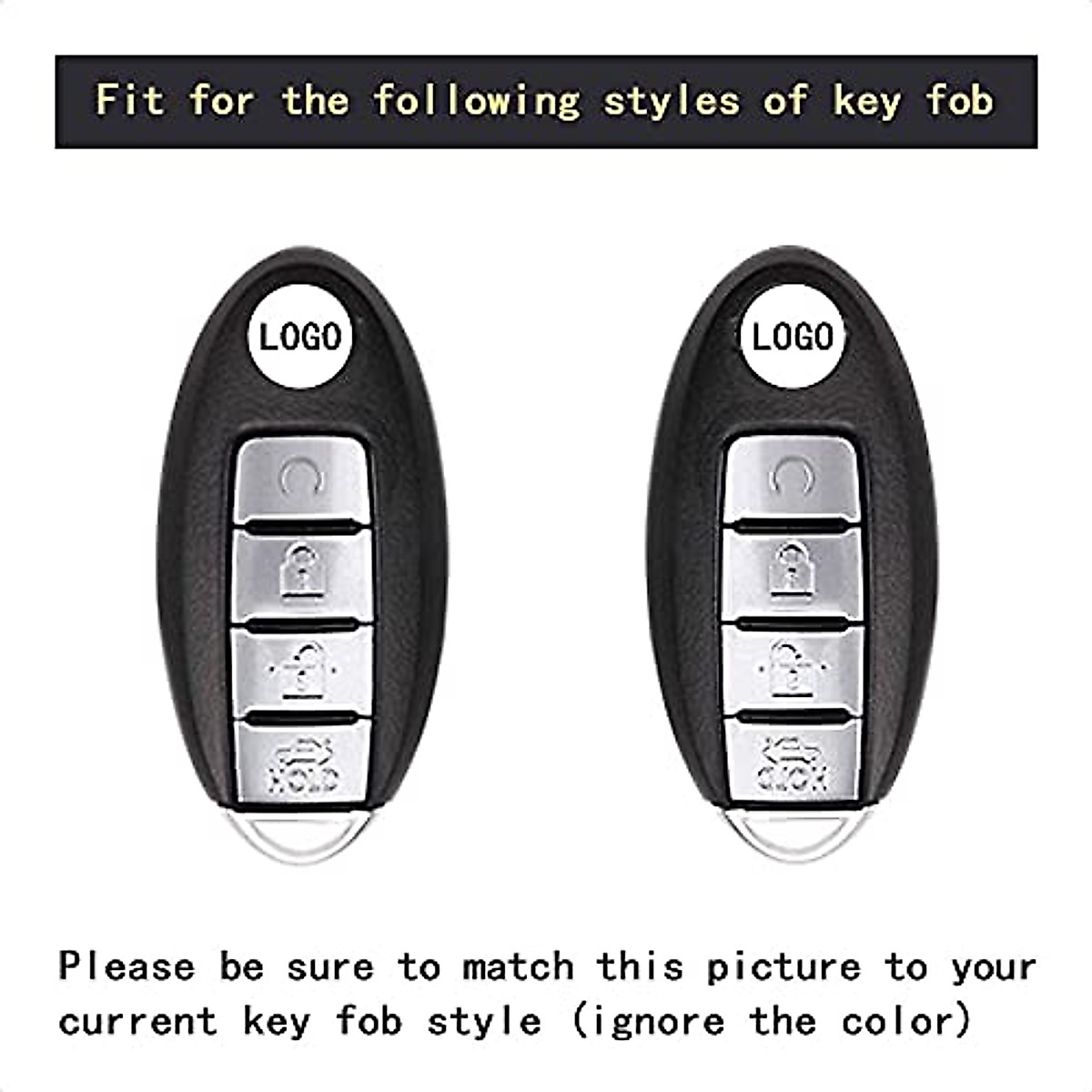 TANGSEN Key Fob Case Red Cover Compatible with Infiniti EX FX X G JX M Q QX Series for Nissan Altima Coupe Armada GTR Maxima Murano Cross CABRIOLET Rogue SENTRA Versa 4 Button Keyless Entry Remote