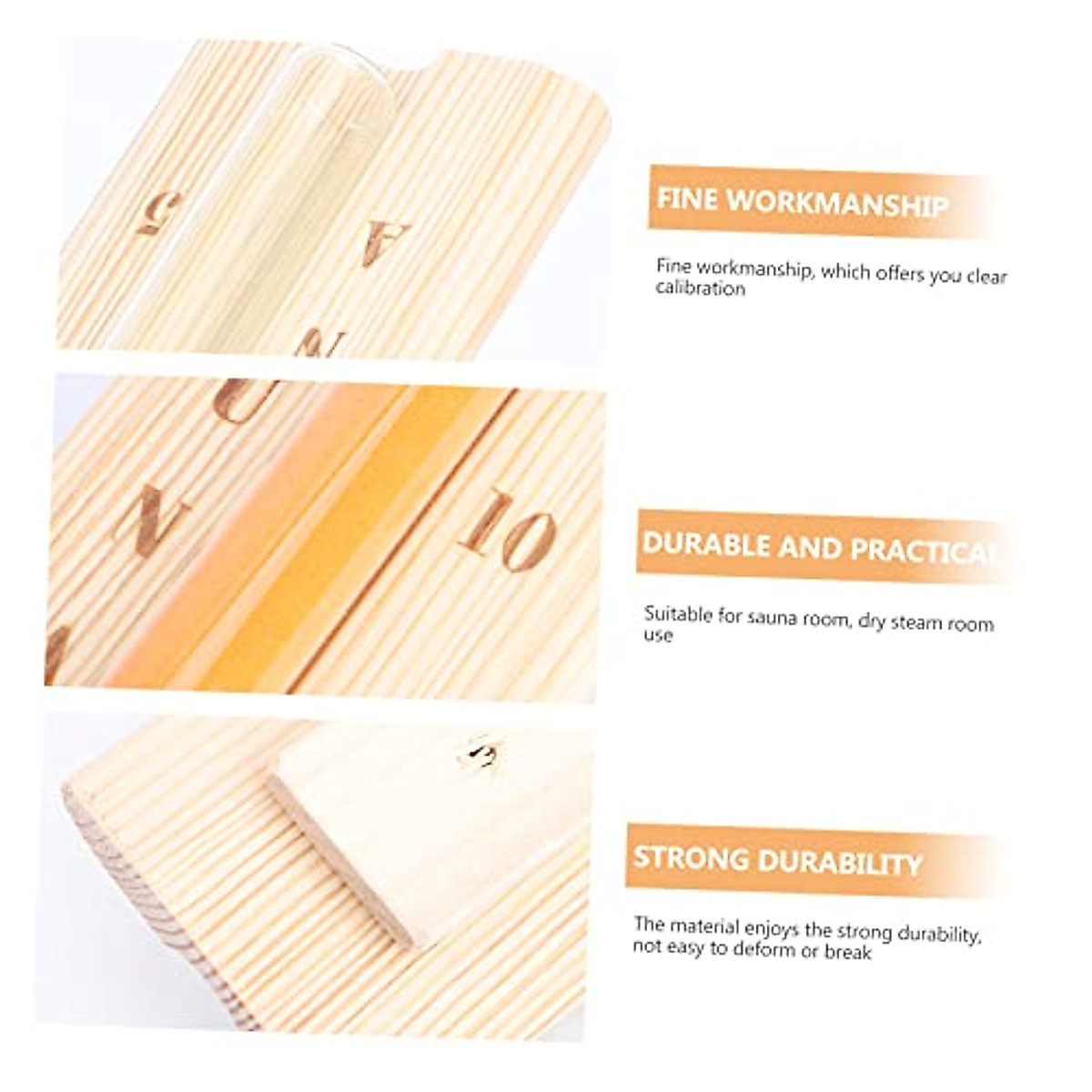 HEMOTON 1pc Sauna Timer Sauna Room Timer Wooden Hourglass Timer Clocks Sauna Room Hourglass 10 Minutes Snad Timer Sauna Room Clock Sand Timer Hourglass Steam Decorate to Rotate