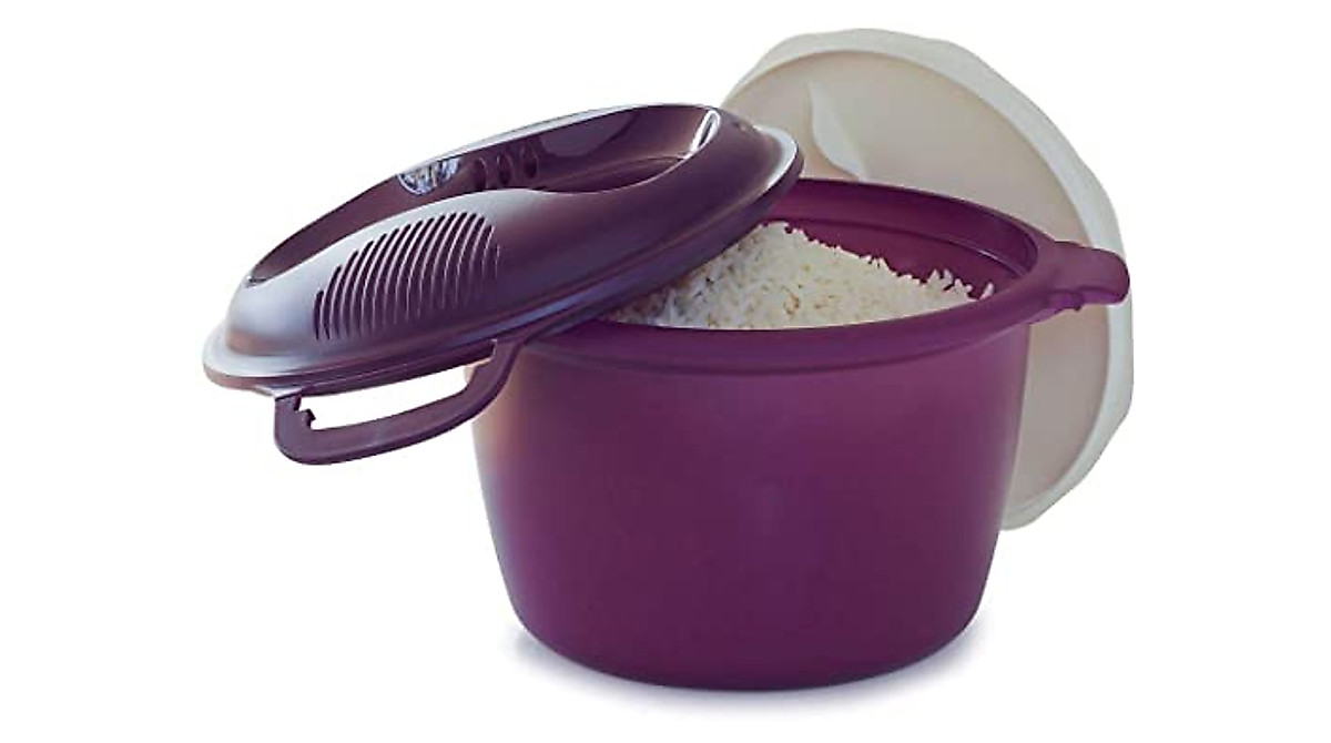 Tupperware Microwave Rice Cooker 3L Purple | Perfect Fluffy Rice