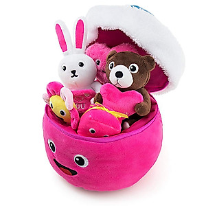 teytoy My First Valentine's Day Gift, Nontoxic Fabric Activity Crinkle Baby Girl Toys Playset Gift Idea Party Decoration Baby Toy for Ages 3 Months and up