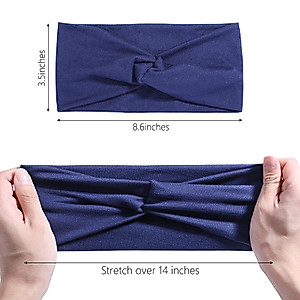 16 PCS Headbands for Women Elastic Hair Bands Yoga Running Hair Wrap + 16 PCS Stretch Headbands for Women Elastic Hair Bands Yoga Running Hair Wrap Non-slip Head Wraps Hair Accessories for Girls