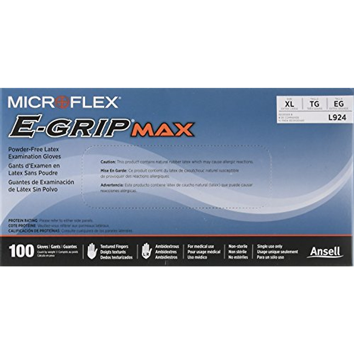 Latex PF Exam, 6.3 mil, size XL, 100/box,10bx/cs