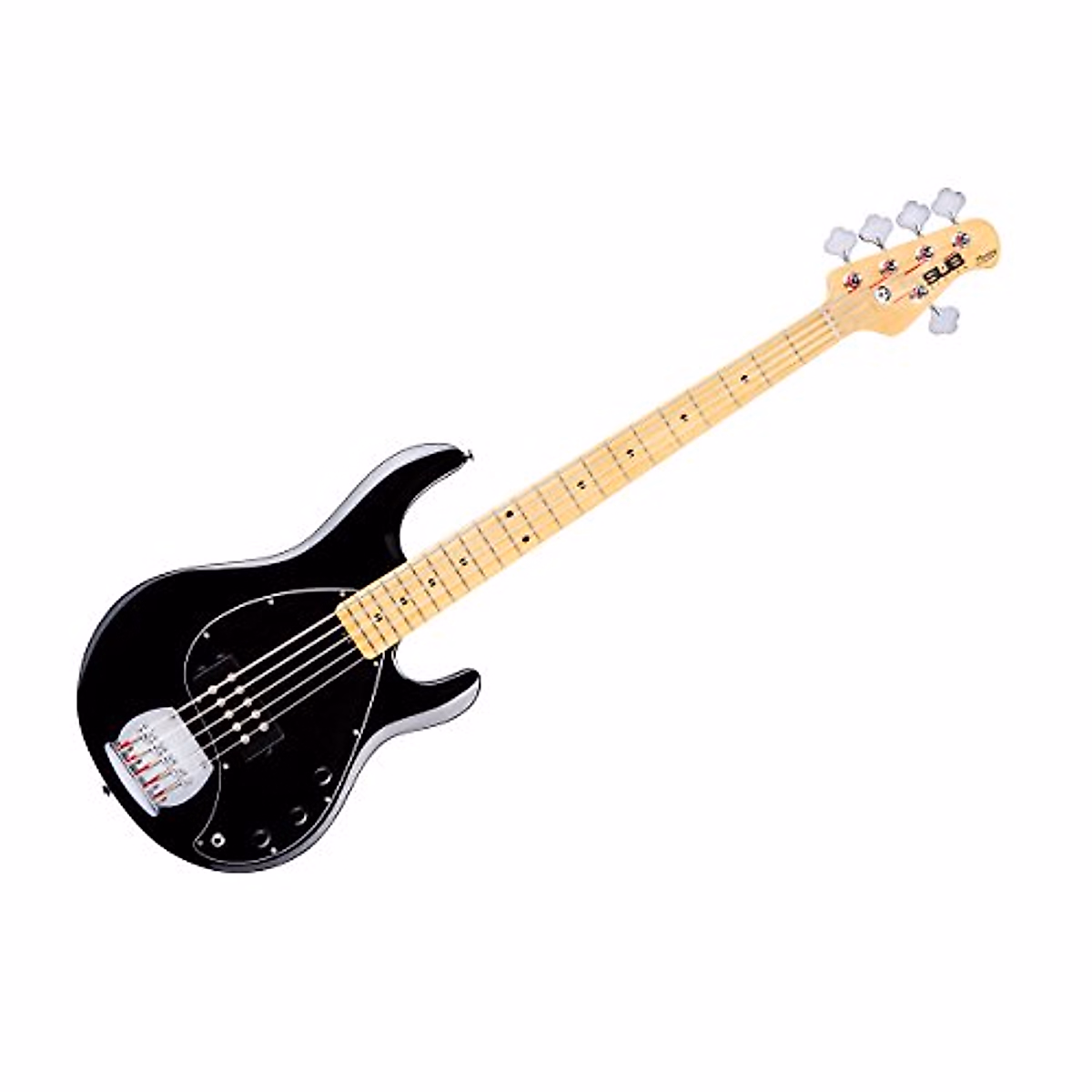 Sterling by Music Man StingRay Ray5 Bass Guitar in Black, 5-String