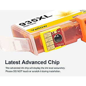 Miss Deer Compatible 934 935 Ink Cartridge Replacement for HP 934XL 935XL Work with Officejet 6812 6815 6820 6825 Officejet Pro 6230 6830 6835 Printer (1 Black, 1 Cyan, 1 Magenta, 1 Yellow) 4 Pack