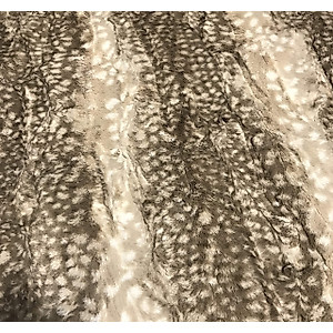 Fawn Cappuccino - Cuddle Minky Faux Deer Fur Fabric