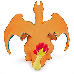 Pokémon 12" Large Charizard Plush - Officially Licensed - Charmander Evolution - Authentic Soft Stuffed Animal Toy Figure - Valentine's Day & Easter Basket Stuffer Gift for Kids, Boys, Girls - 2+