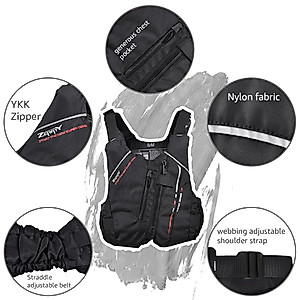 Zeraty Adult Vest for Fishing Sailing Surfing Boating Kayaking for Water Sports