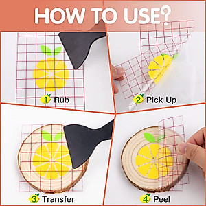 Transfer Tape for Vinyl - 12" x 65 FT w/Green Alignment Grid for Adhesive Vinyl - Medium Tack Vinyl Transfer Tape for for Decals Signs Windows Stickers