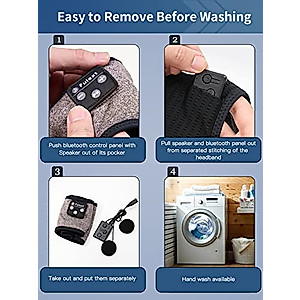 Fulext Sleep-Headphones-Bluetooth-Sleeping-Headband - Sleeping Headphones for Side Sleeper, Elastic Music Band Cozy ASMR Wireless Eye Mask Valentines Day Gifts for Her Him Wife Husband Women Men