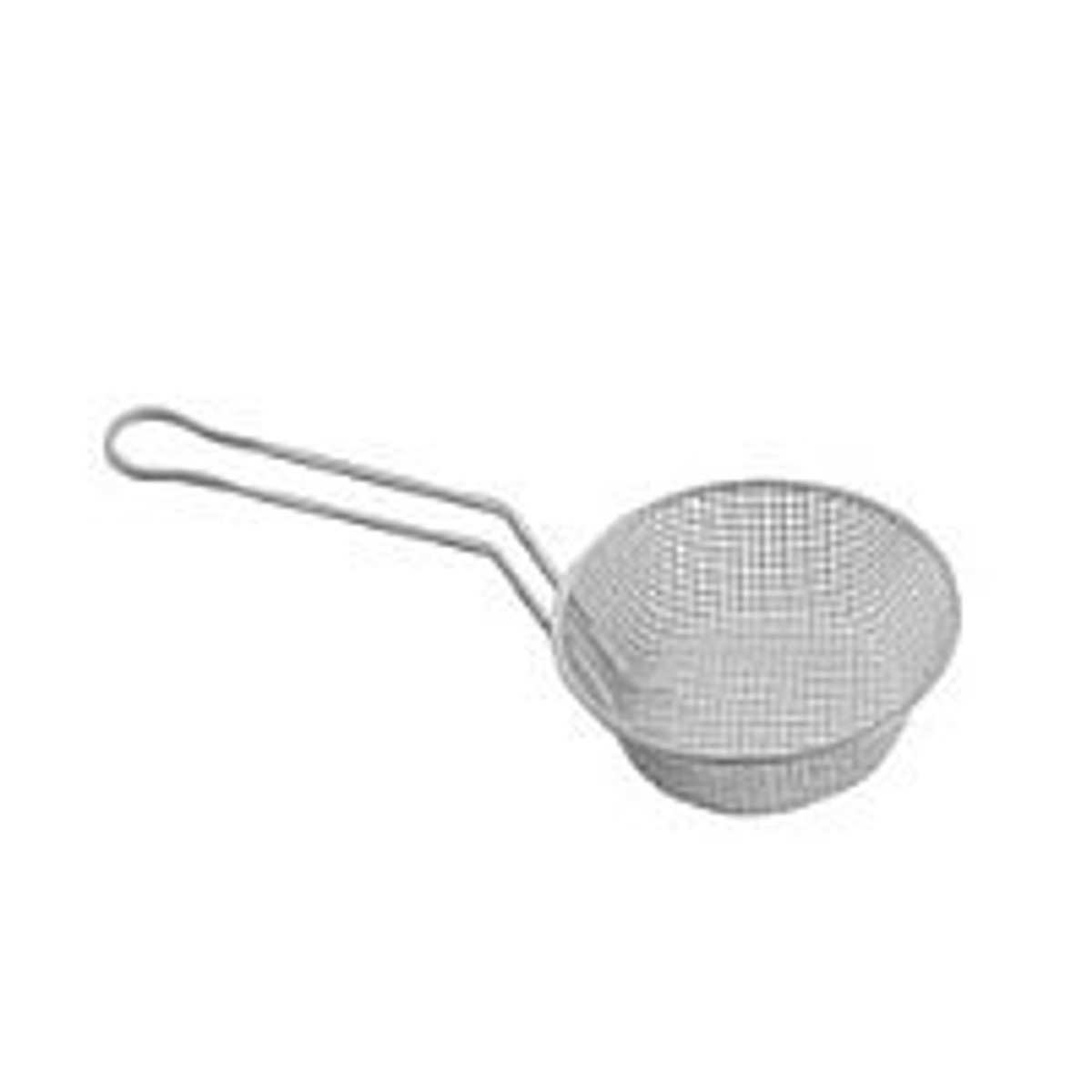 Thunder Group PLBB012C Breading Basket, 12" Dia. x 3" deep, coarse mesh, White Plastic Coated Wire