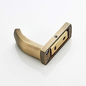 Flybath Coat Hooks Antique Brass Shower Towel Robe Hook for Hanging Bathroom Kitchen Hooks Wall Mounted, Brushed Bronze - 2 Pack