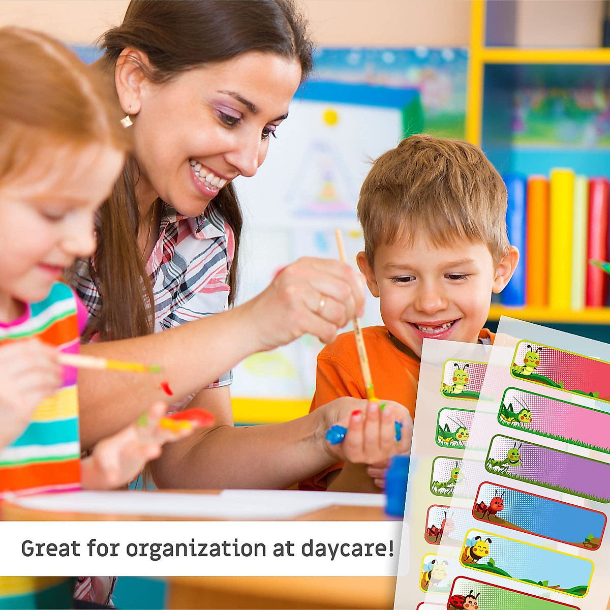 Sprout Stickers Baby Bottle Labels for Kids and Babies - 96 Daycare Labels - Kids Waterproof Labels - Self Laminating, Easy to Use - Daycare Supplies - Name Labels for Kids - for School, Reusable