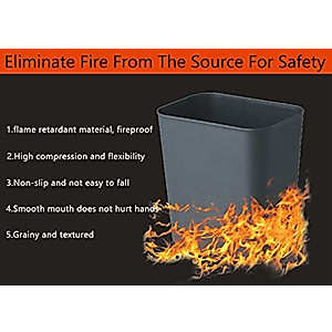 HOLTPHILI Small Trash Can 2.5 Gallon Waste Basket Garbage Can for Bathroom Hotels Inns Office Bedroom (Black, 2 Pack)