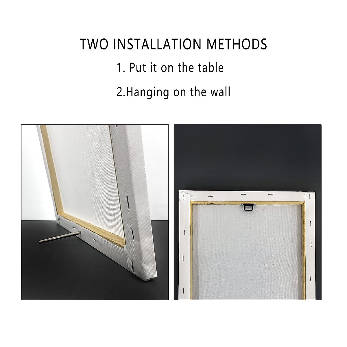 PHAMTE A Corgi’s House Rules Wall Art, Funny Corgi Dog Quote Print Framed Canvas Painting Artwork Home Bedroom Living Room Girls Room Decor（11x14 Inch）