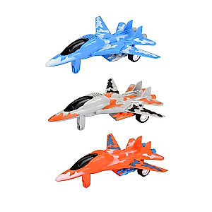 Mozlly Combat F 22 Toy Plane Set – Friction-Powered Kids Fighter Jet Toy Bundle Camouflage Toy Airplanes for Boys & Girls – Pull Back Air Force One Toy Military Jet Model Plane Set of 3