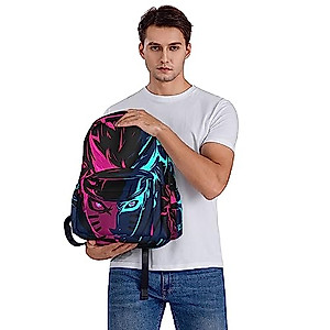 Abrazar Kids School Bag Anime Character Print Boys Backpack Laptop Backpack Travel Backpacks 03