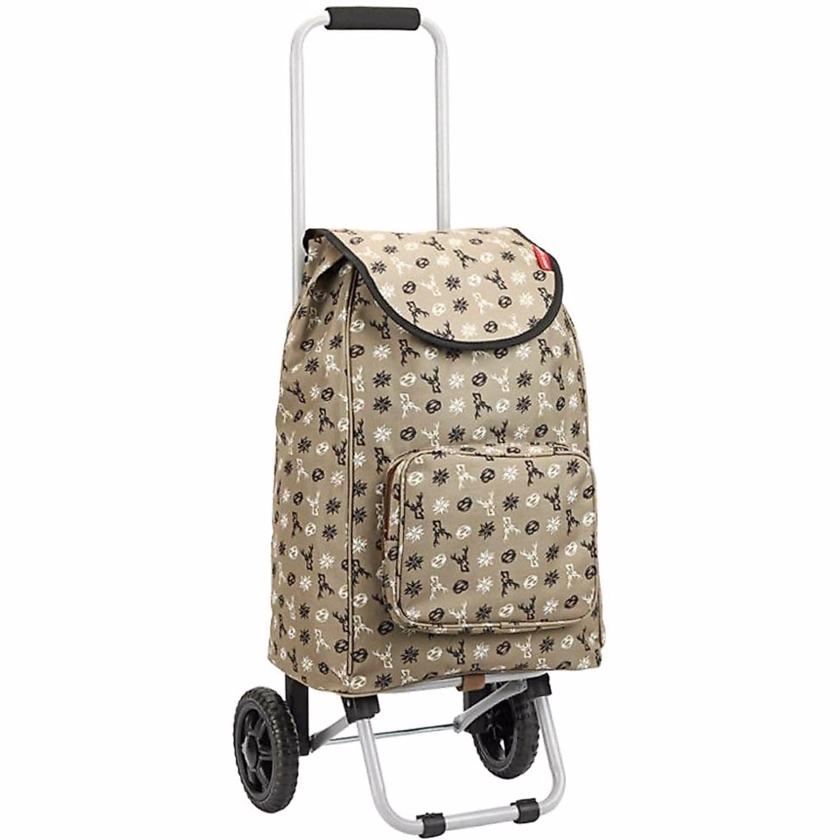 Trolleys Lightweight Collapsible Senior Shopping Trolley Luggage Home Climbing Stairs with 2 Wheels Portable Towing Cart B