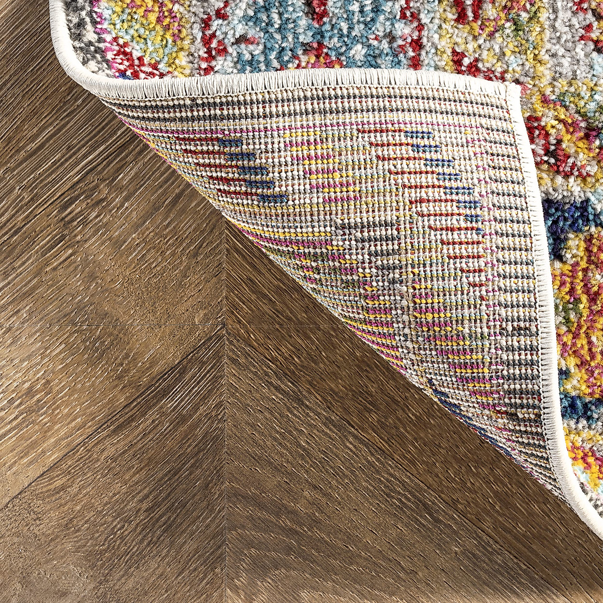 nuLOOM Erline Colorful Bohemian Runner Rug, 2' 6" x 10', Black