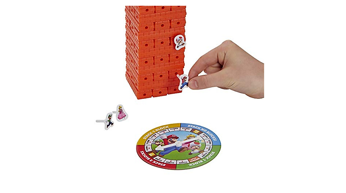 Hasbro Jenga: Super Mario Edition Game, Block Stacking Tower Game for ...