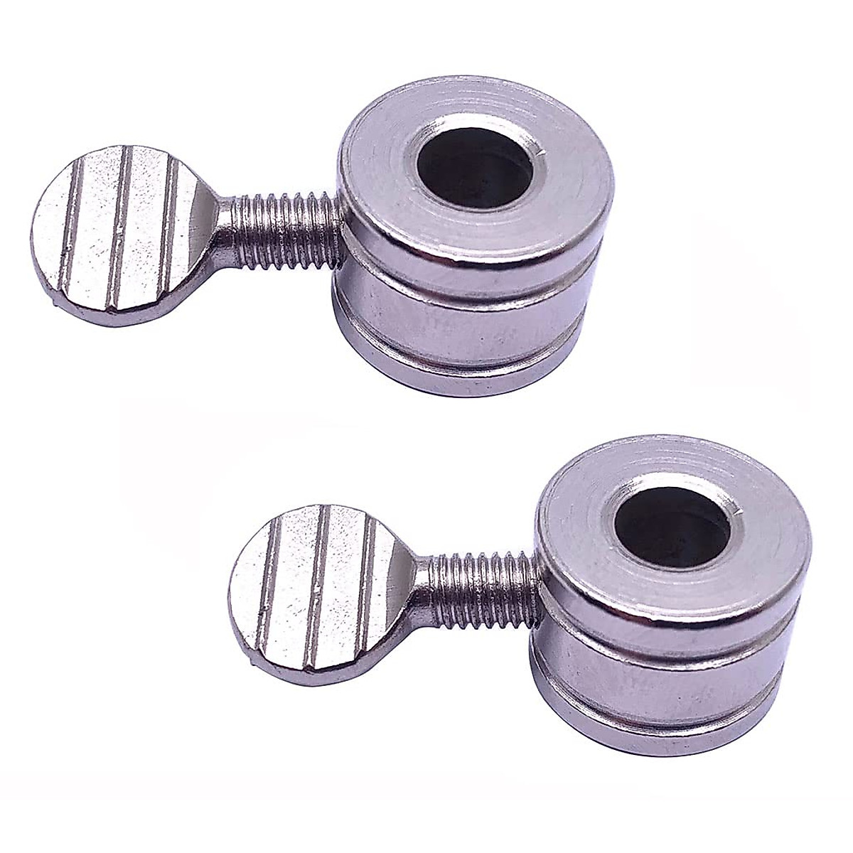 Jiayouy 4Pcs Counterweight Mounted for Drum Kit Hammer Beater Silver