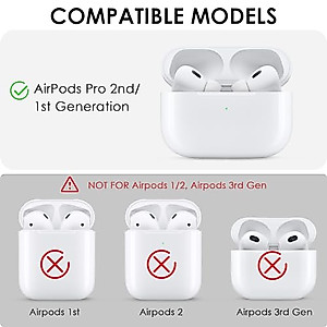 CAGOS for Airpods Pro Case, Cute Bling Crystal Protective Cover Compatible with Apple Airpods Pro 2nd Generation Case USB C and Airpods Pro 1st Generation Case for Women, Midnight